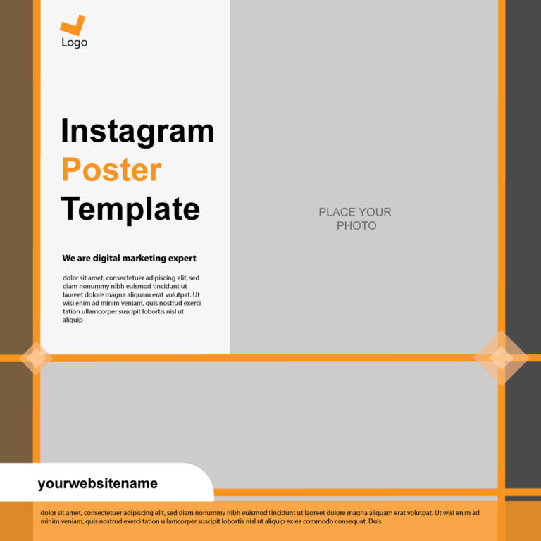 Instagram Business Poster Template - Vectorgrab