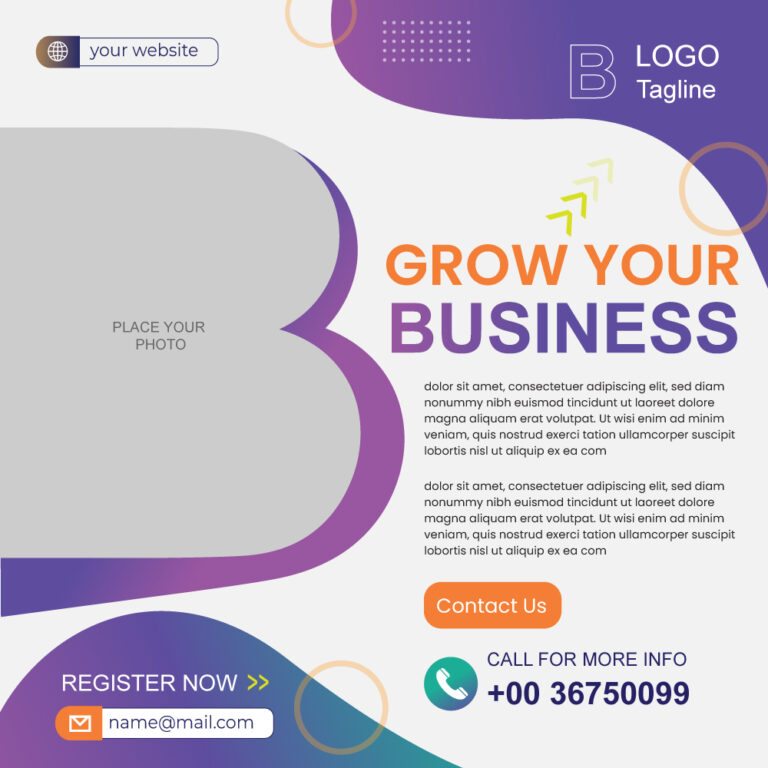 Business Concept Social Media Poster - VectorGrab
